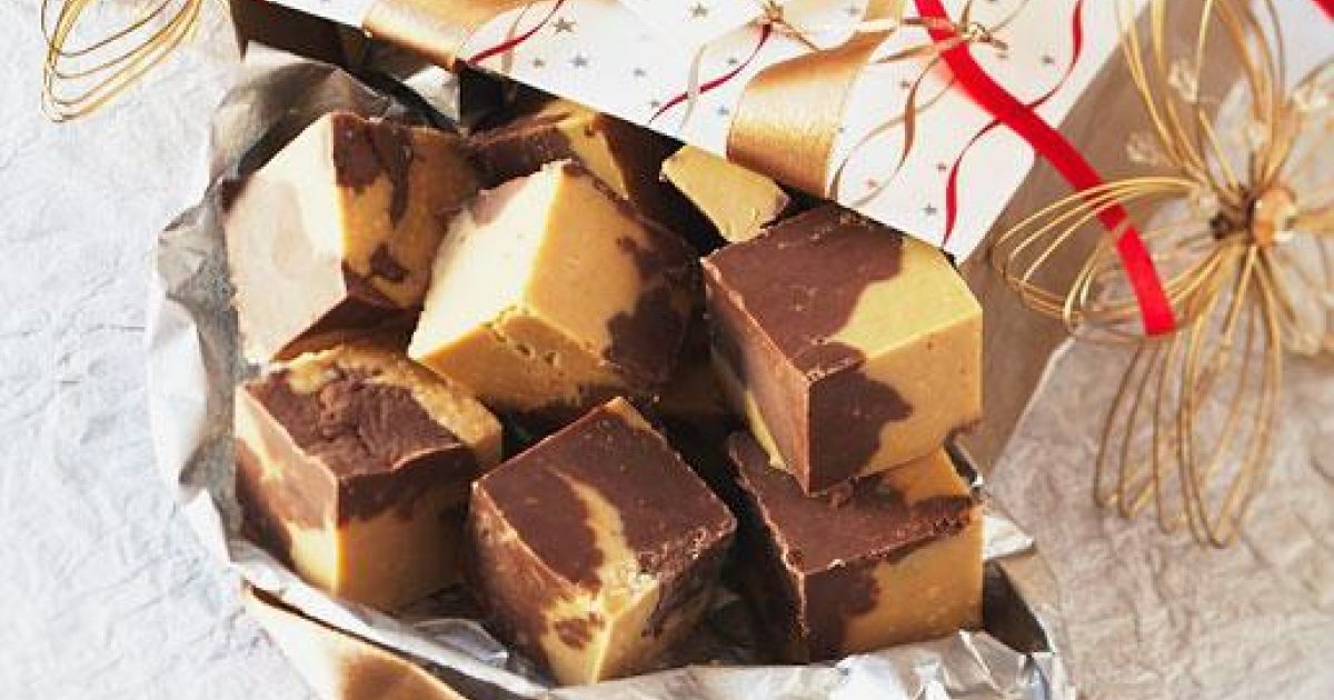 Caramel & Chocolate Swirl Festive Fudge- IGA Tasmania